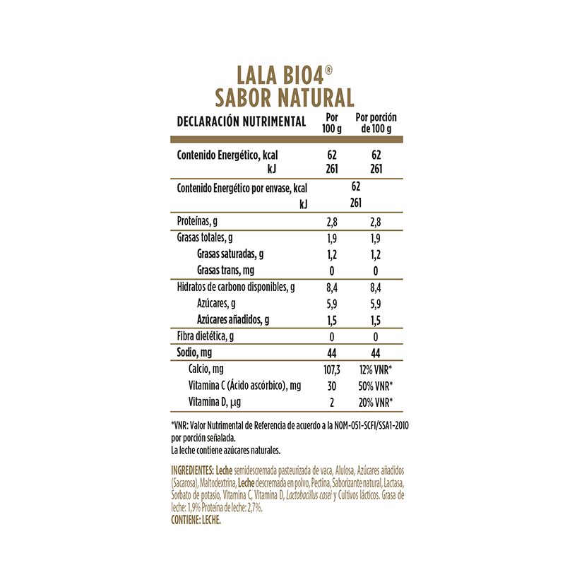 Bio 4® Natural | Lala | Grupo Lala