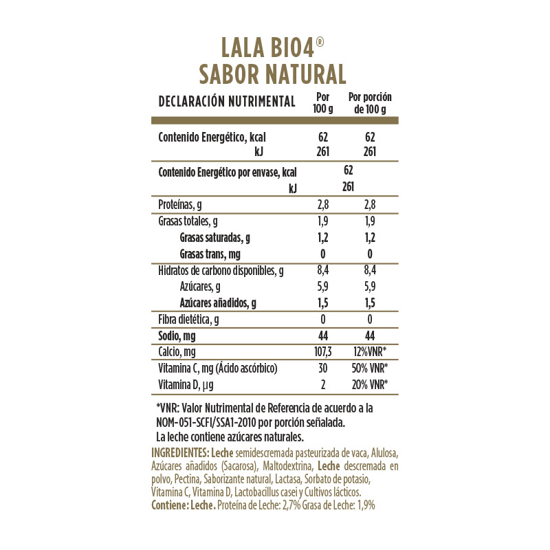 Bio 4® Natural | Lala | Grupo Lala